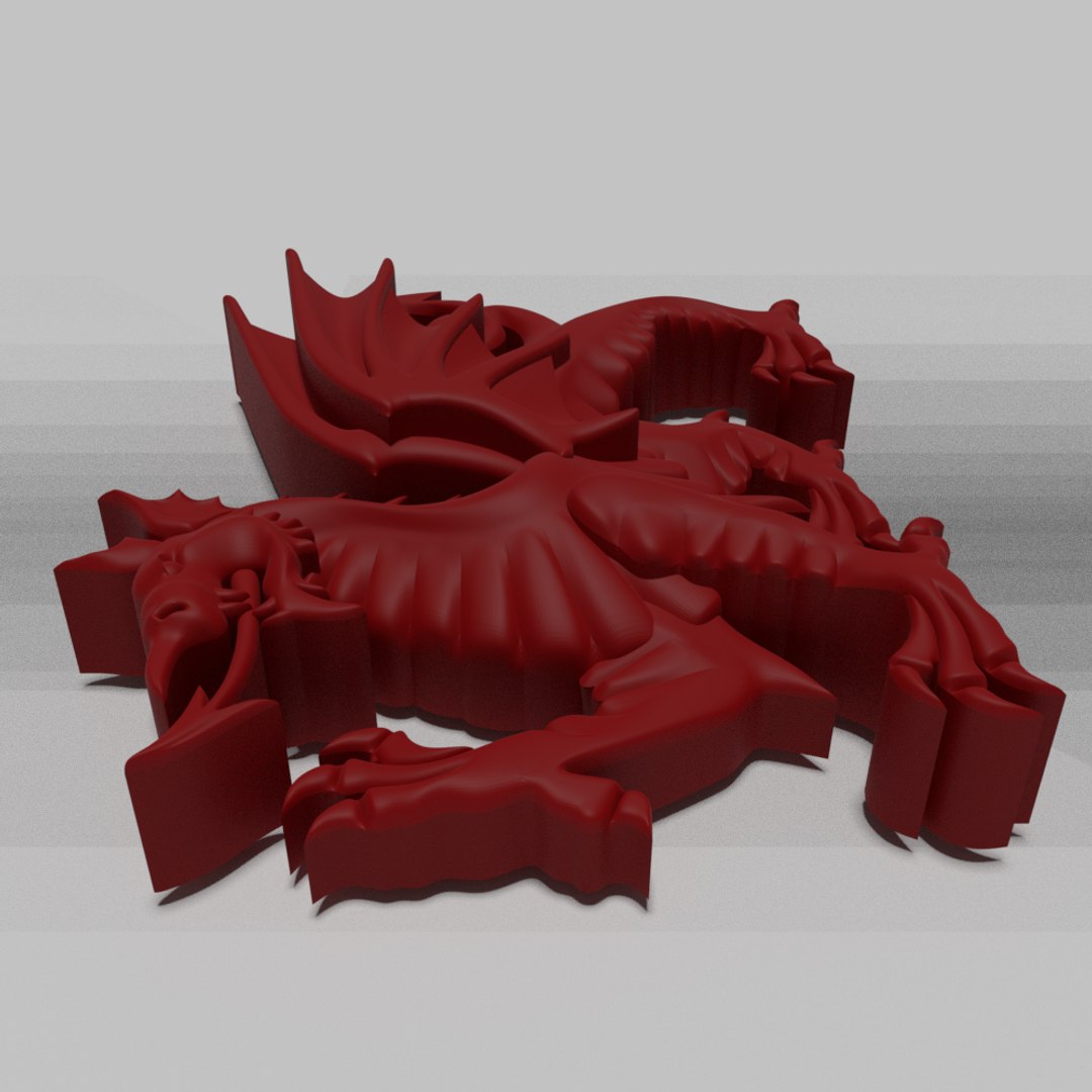 3D Heraldic Welsh Dragon Model - TurboSquid 1157414