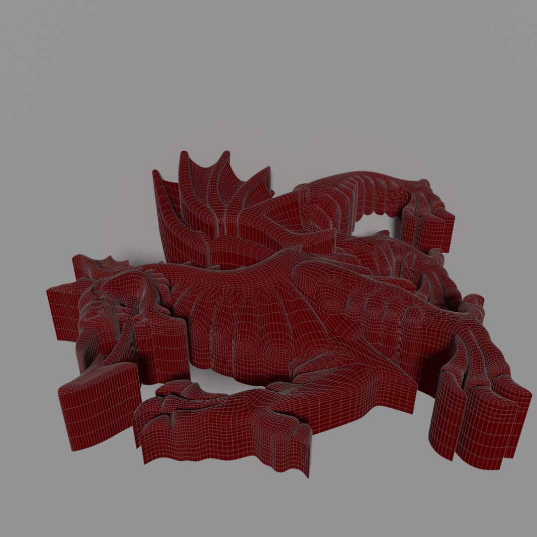 3D Heraldic Welsh Dragon Model - TurboSquid 1157414