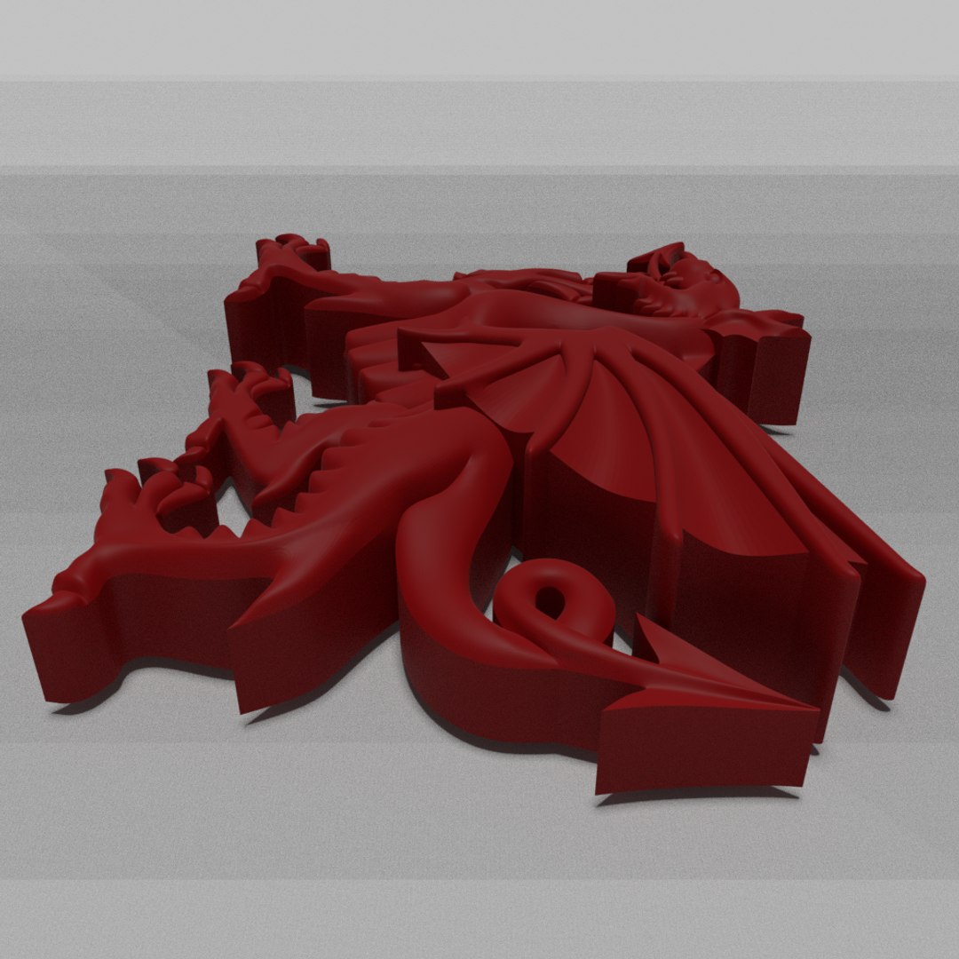 3D Heraldic Welsh Dragon Model - TurboSquid 1157414