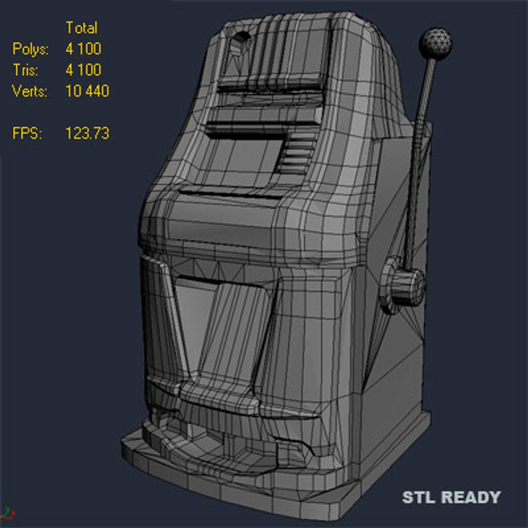 3d Stereolithography Slot Machine Model