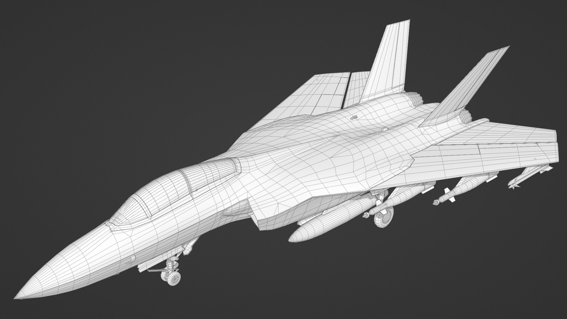Fictional Stealth Fighter SC 3D Model - TurboSquid 2382942