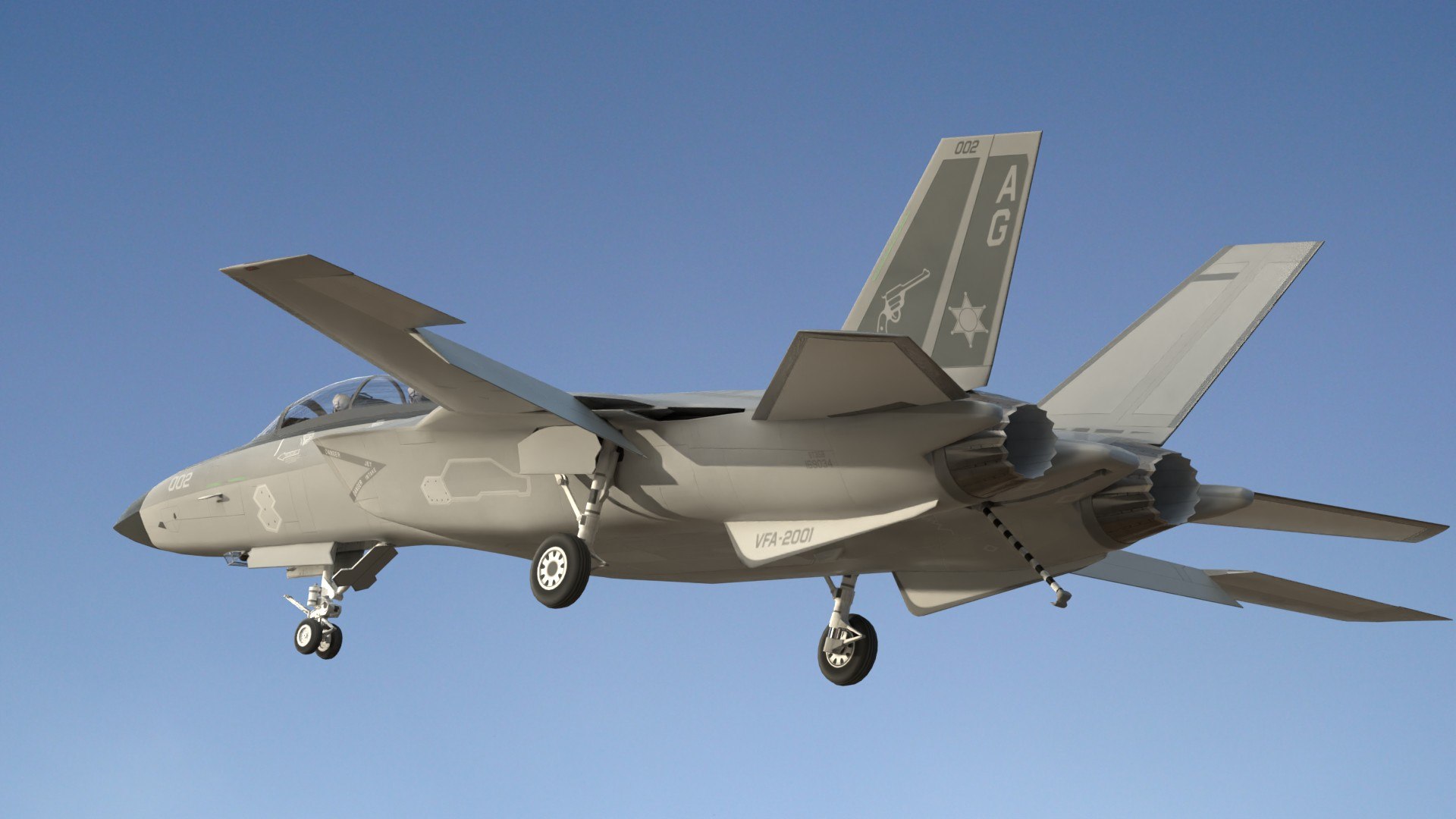 Fictional Stealth Fighter SC 3D Model - TurboSquid 2382942