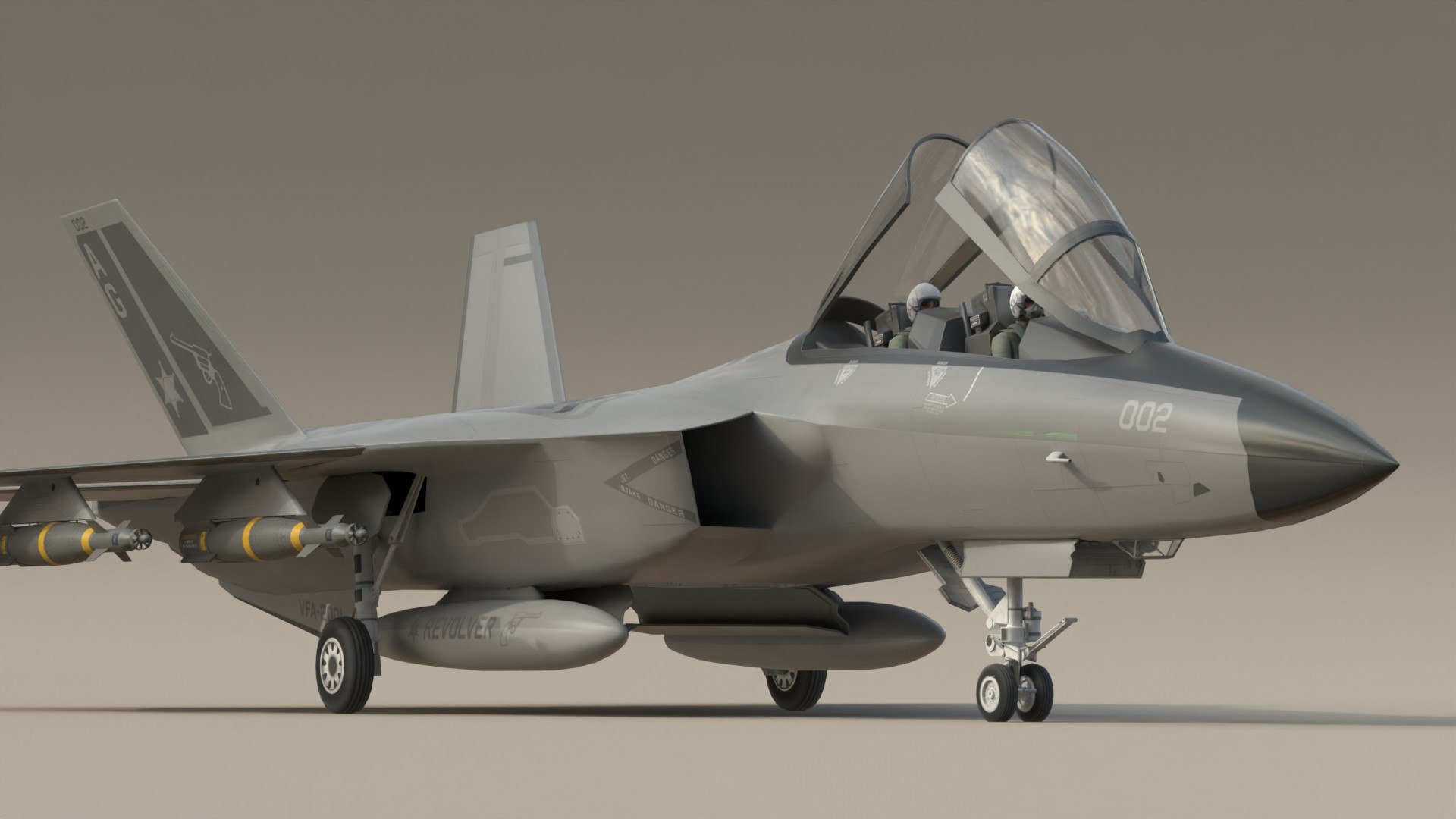 Fictional Stealth Fighter SC 3D Model - TurboSquid 2382942