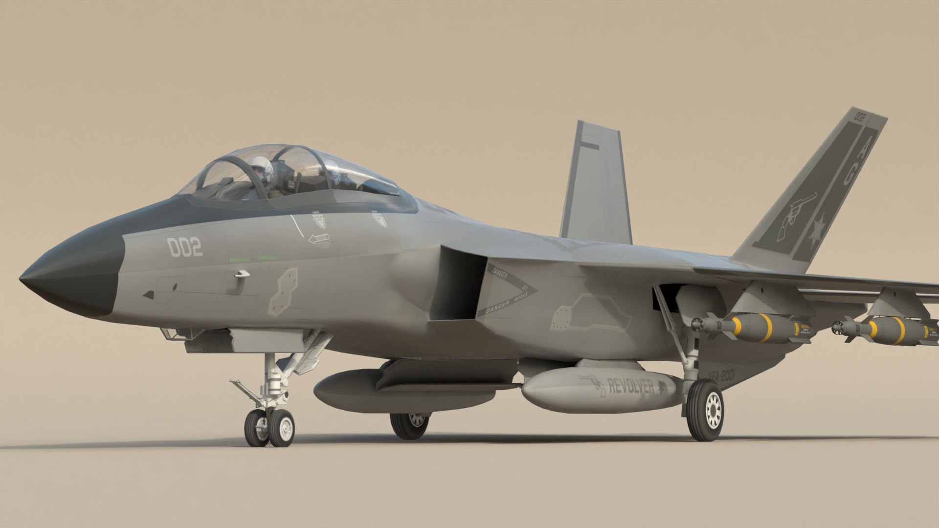 Fictional Stealth Fighter SC 3D Model - TurboSquid 2382942