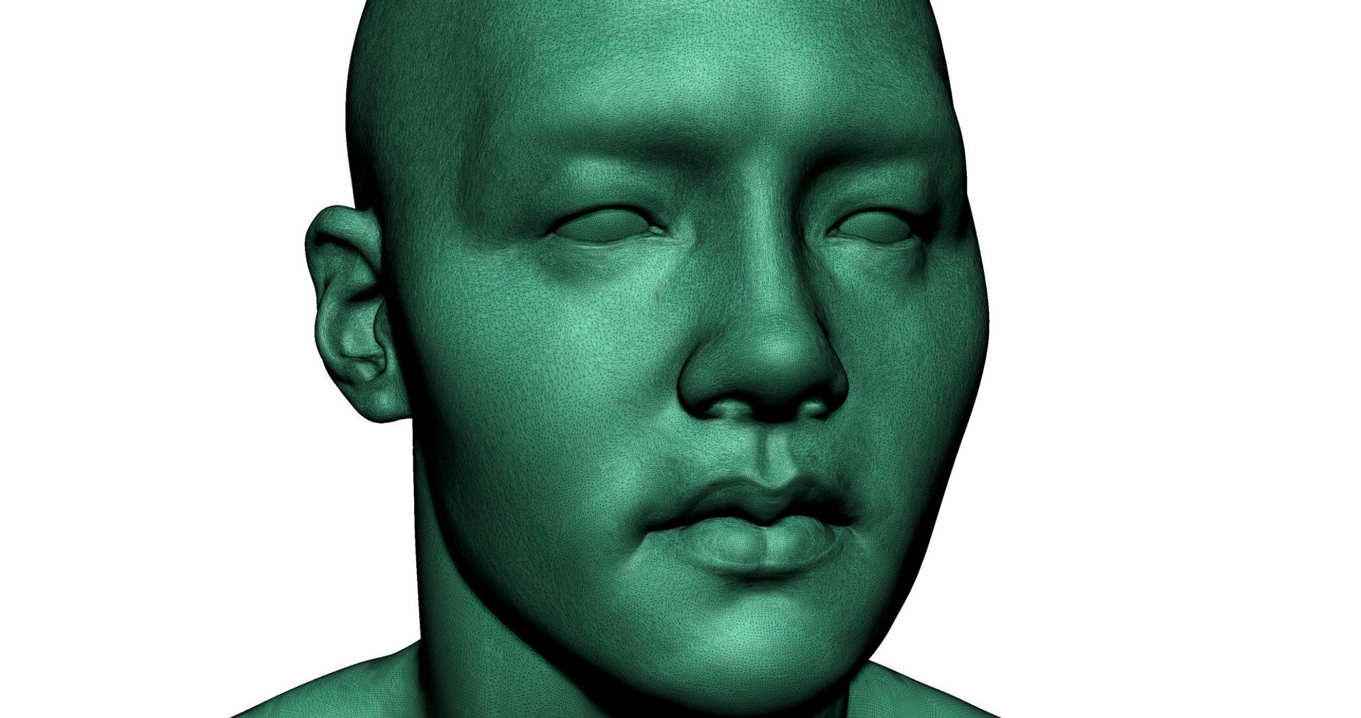Asian Male Head 3D Model - TurboSquid 1891916