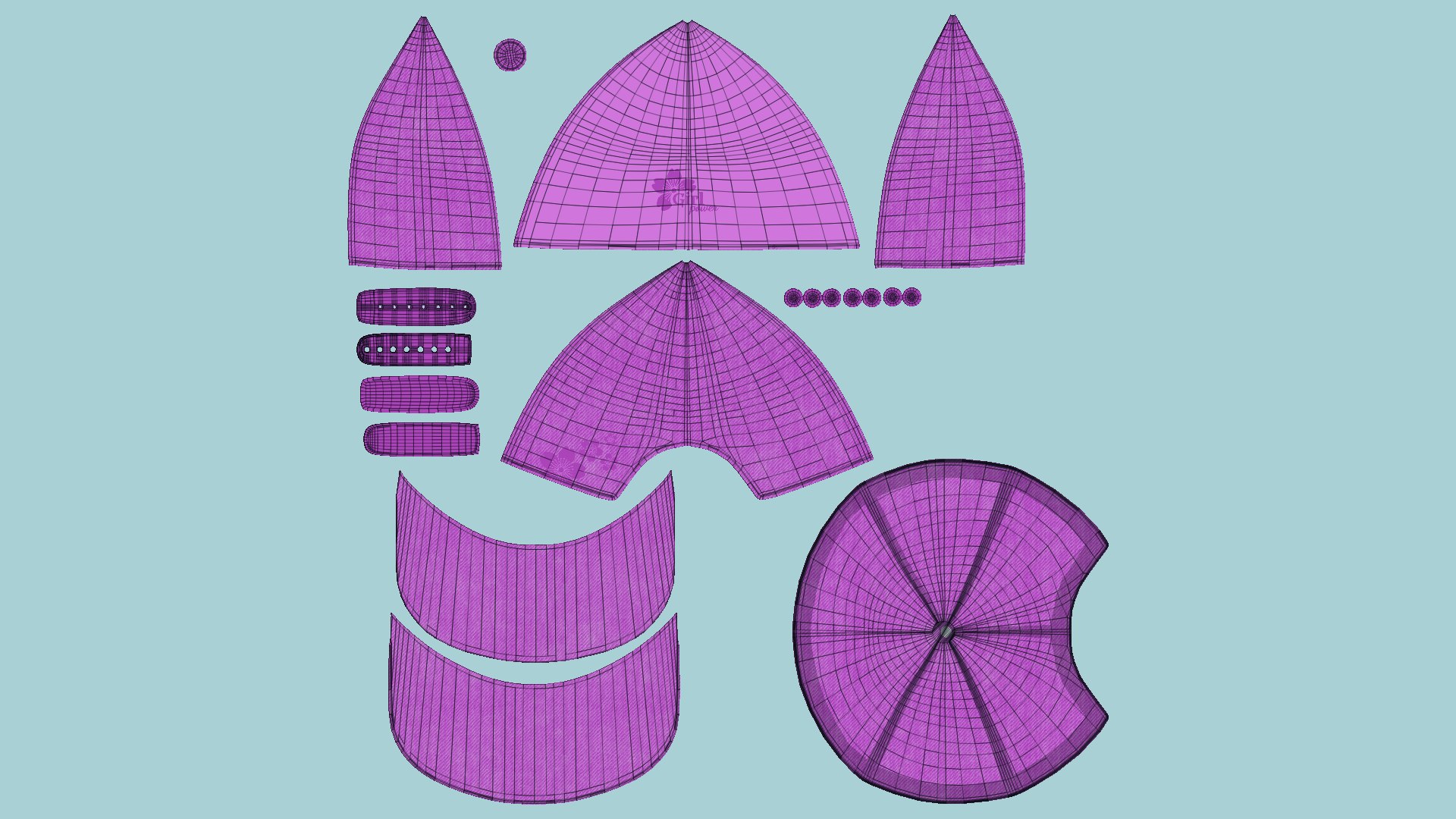 3D Cap A06 Pink - Character Fashion Design model - TurboSquid 2095612