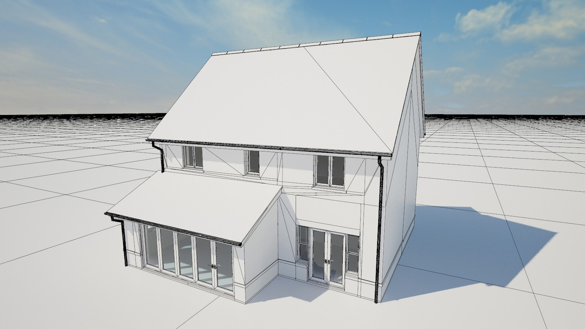 story house hanging tiles 3d model