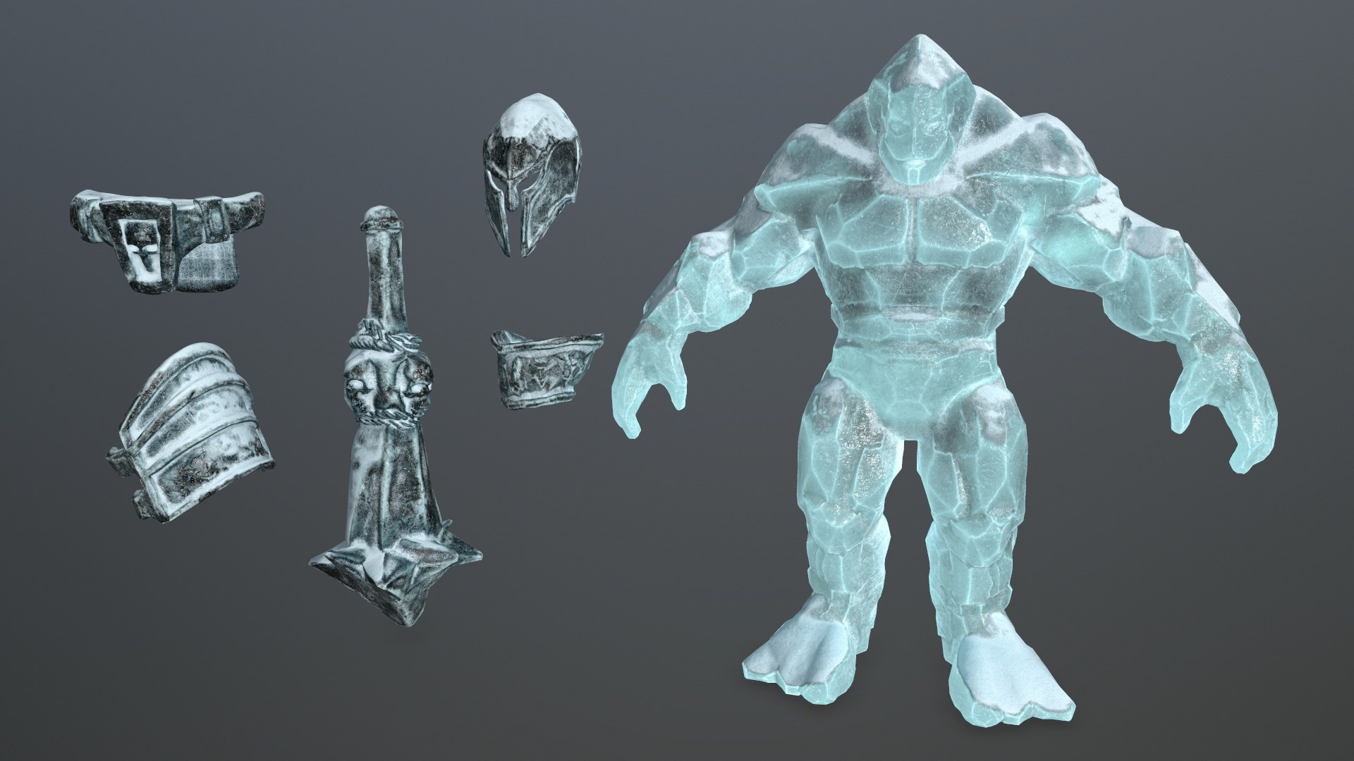 3D Ice Monster Model - TurboSquid 1915728