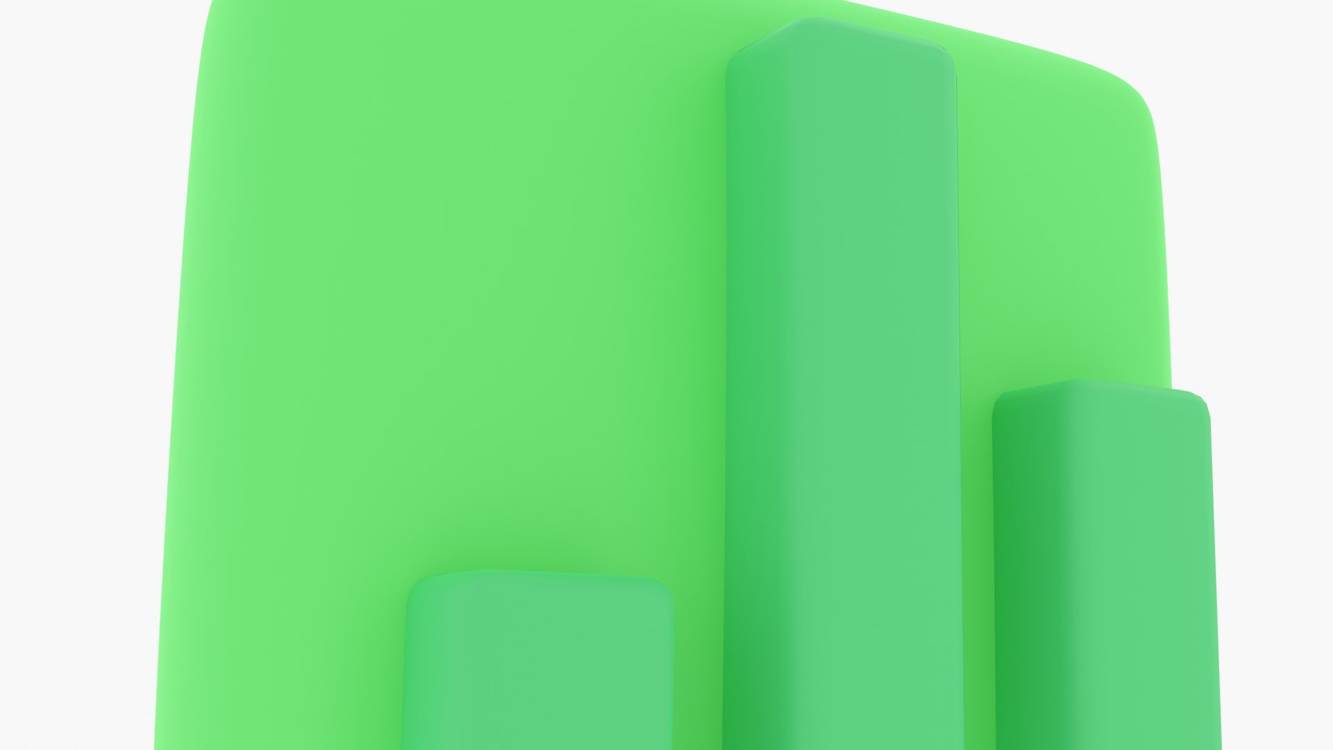 Bar Graph Icon 3D Model - TurboSquid 1822774