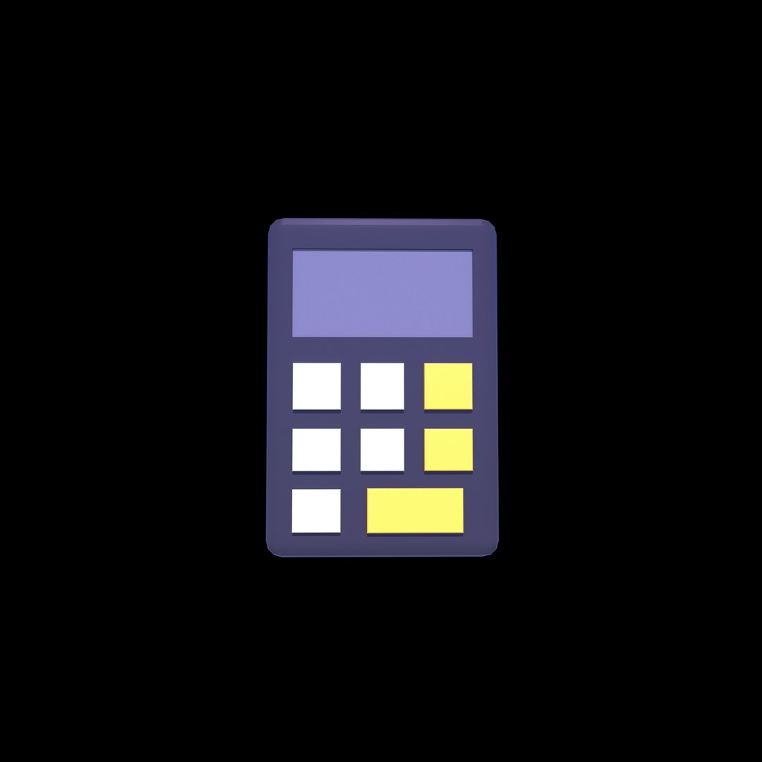 Calculator Low-poly 3D Model 3D Model - TurboSquid 2334363