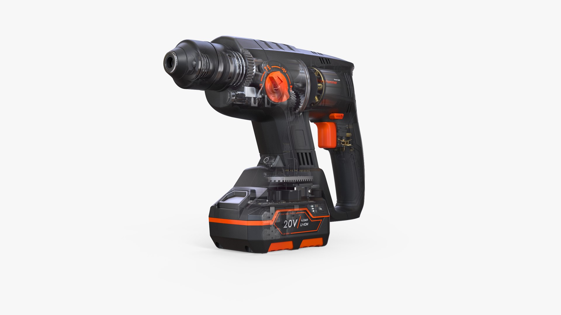 3D Rotary Hammer 2 Model - TurboSquid 2217660
