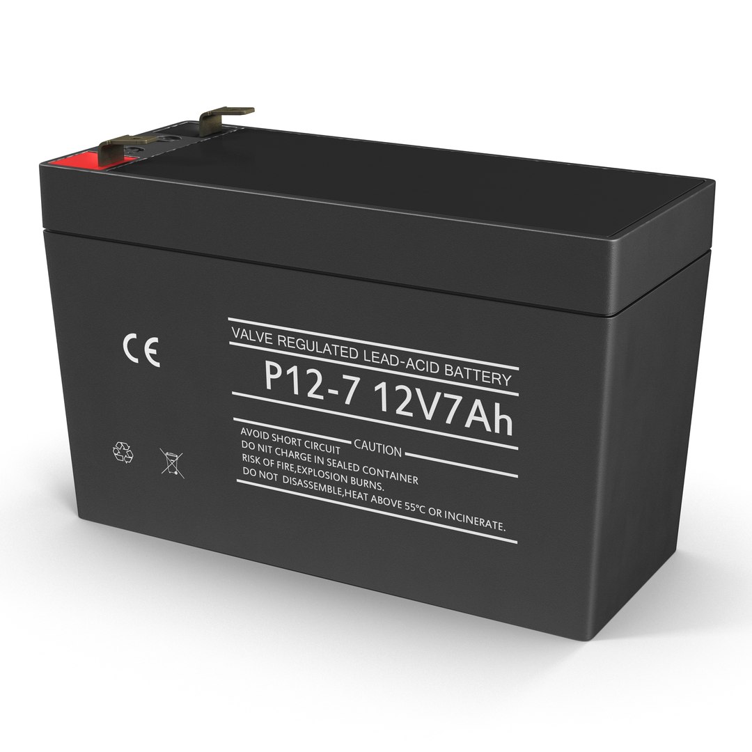 3d 12 Volt Battery Generic