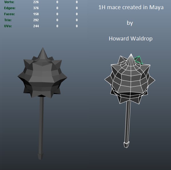 Free 3D Flanged-Mace Models | TurboSquid