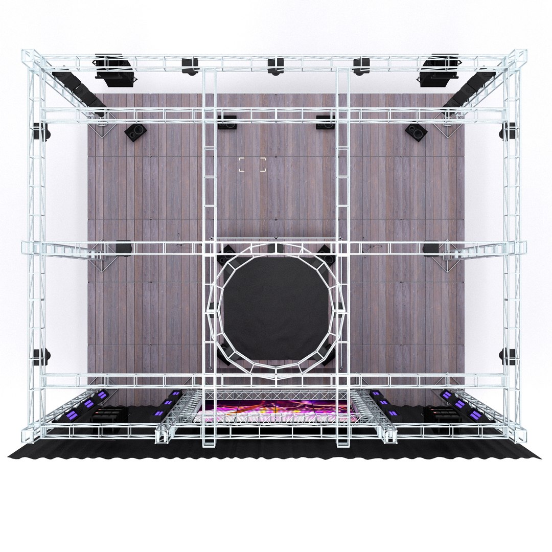 3D Concert Music Stage Model - TurboSquid 2171011