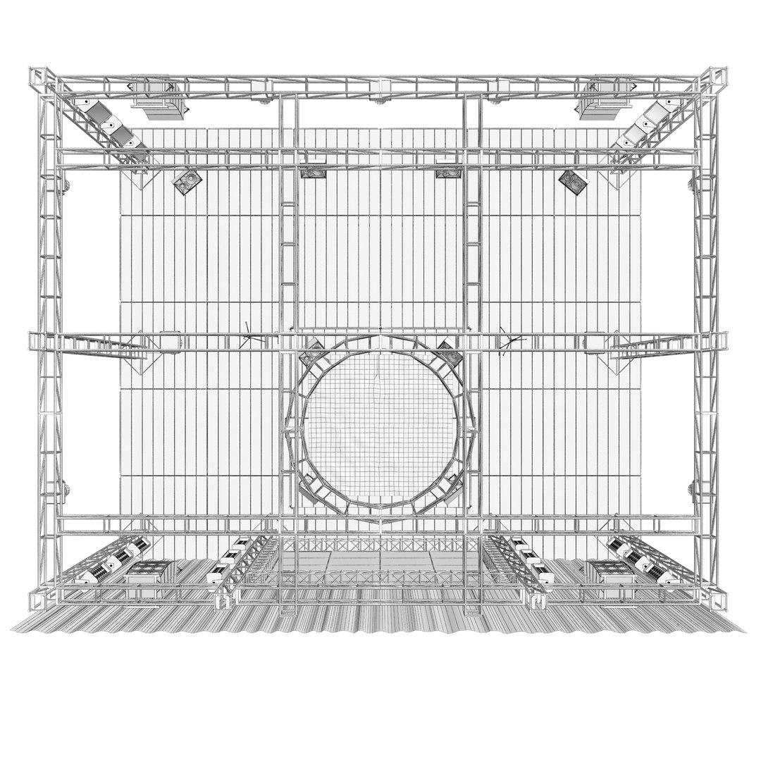 3D Concert Music Stage Model - TurboSquid 2171011