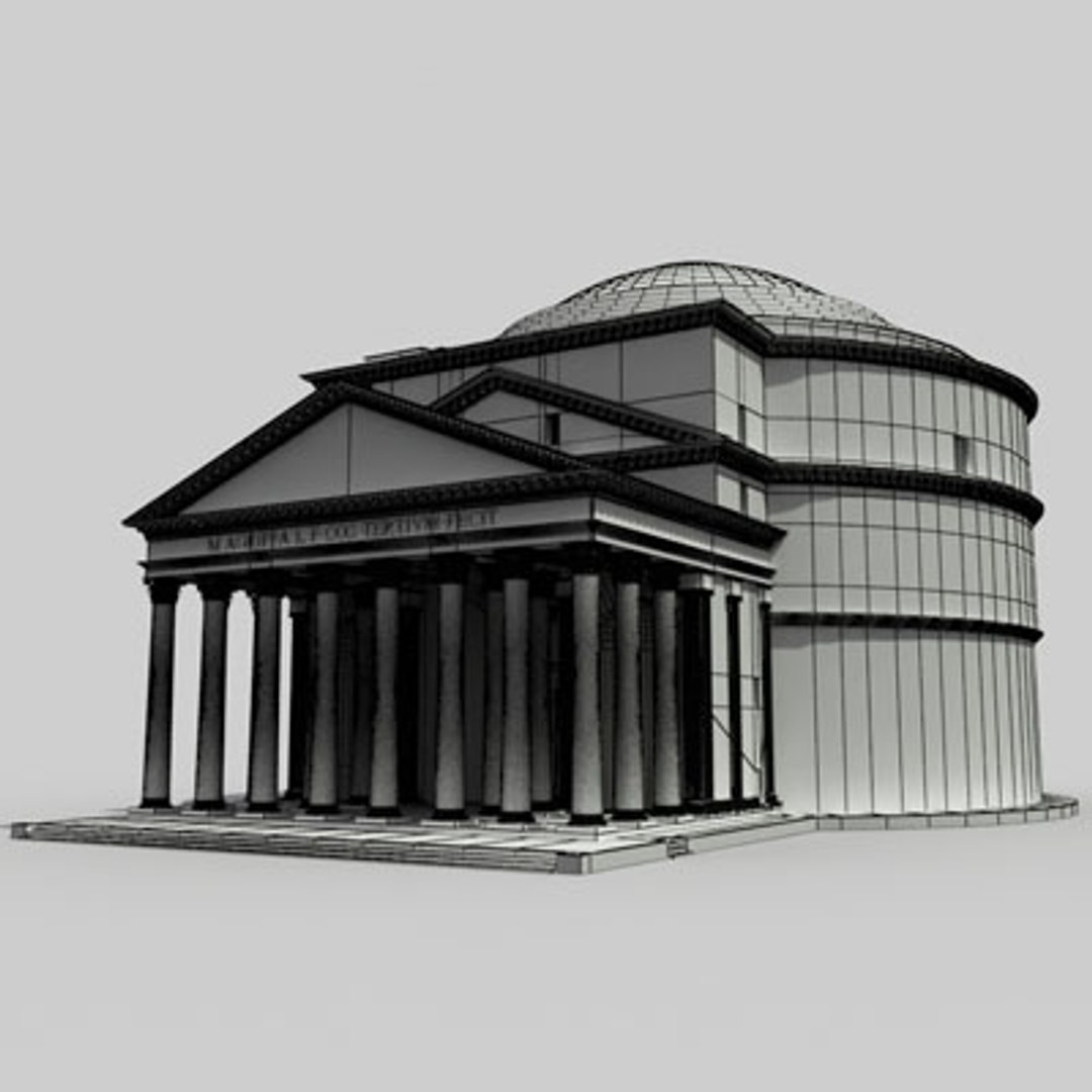 Pantheon Rome Famous 3d Model
