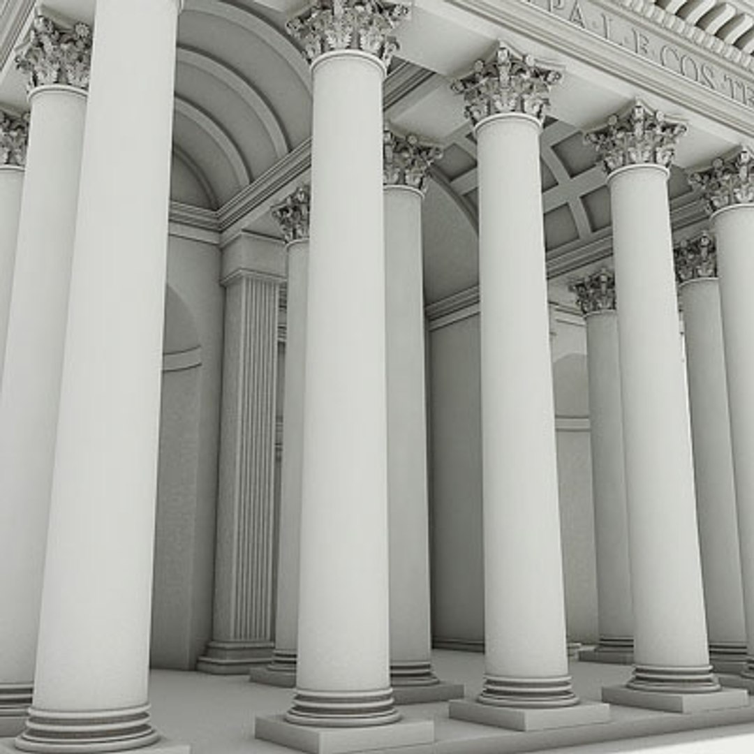 Pantheon Rome Famous 3d Model