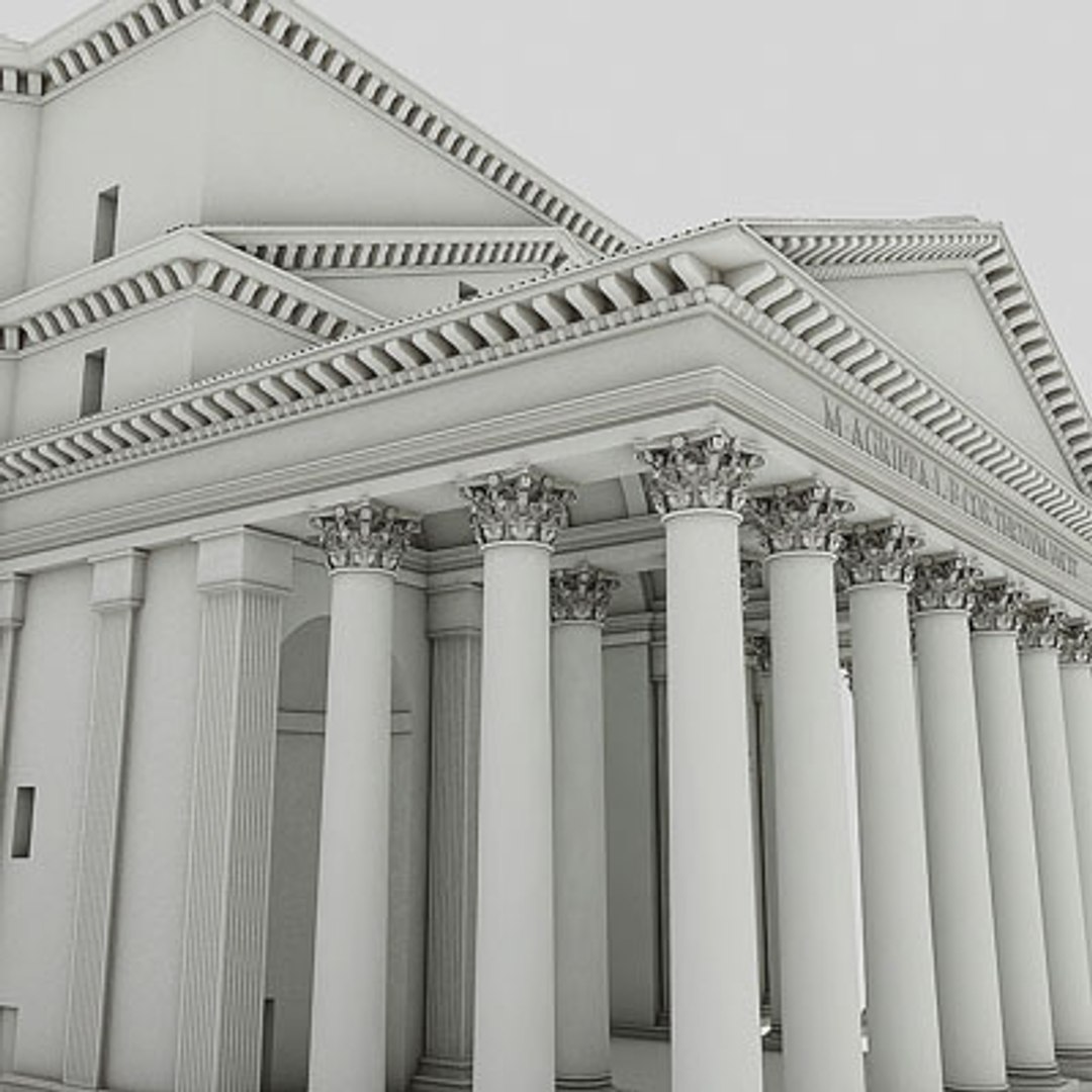 Pantheon Rome Famous 3d Model