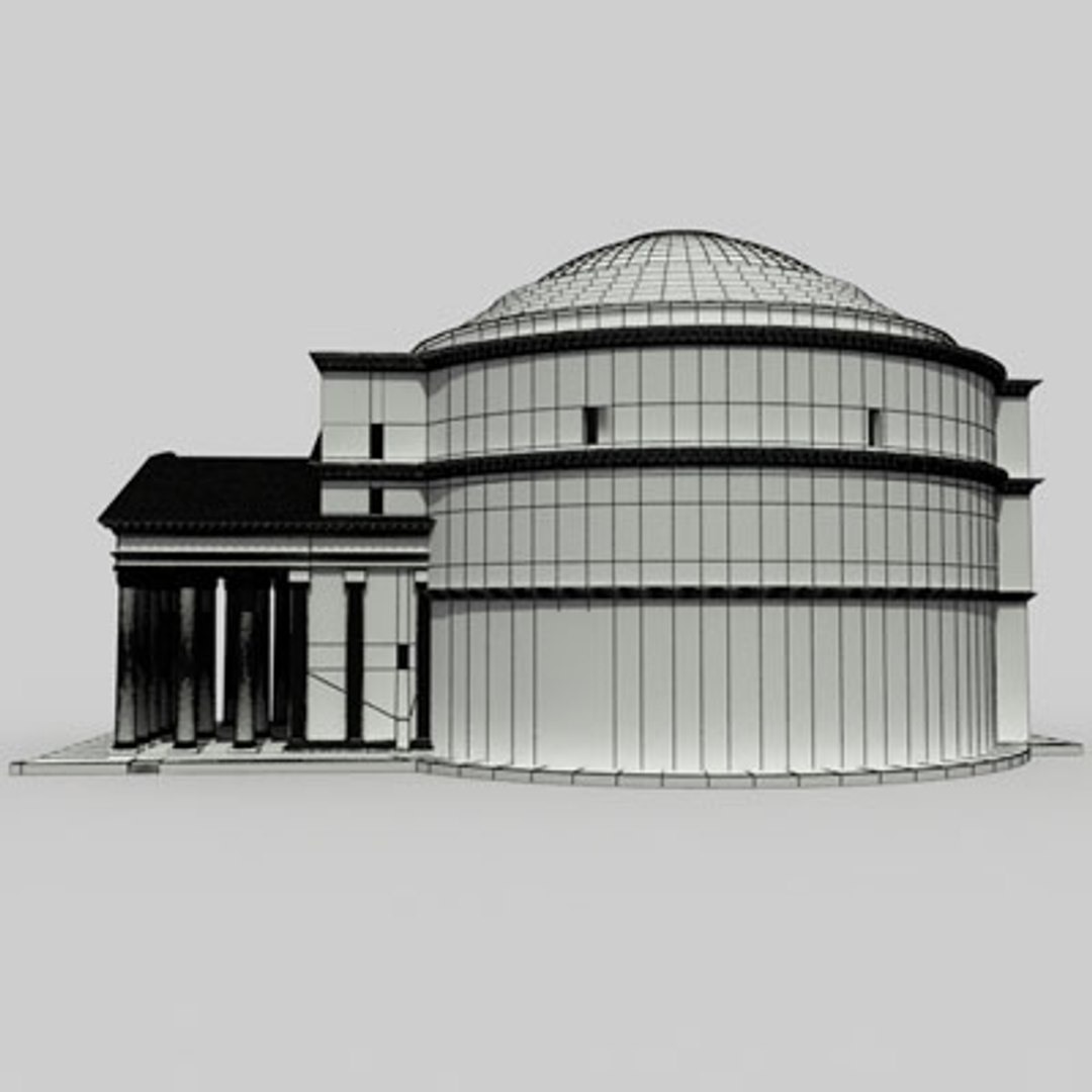 Pantheon Rome Famous 3d Model