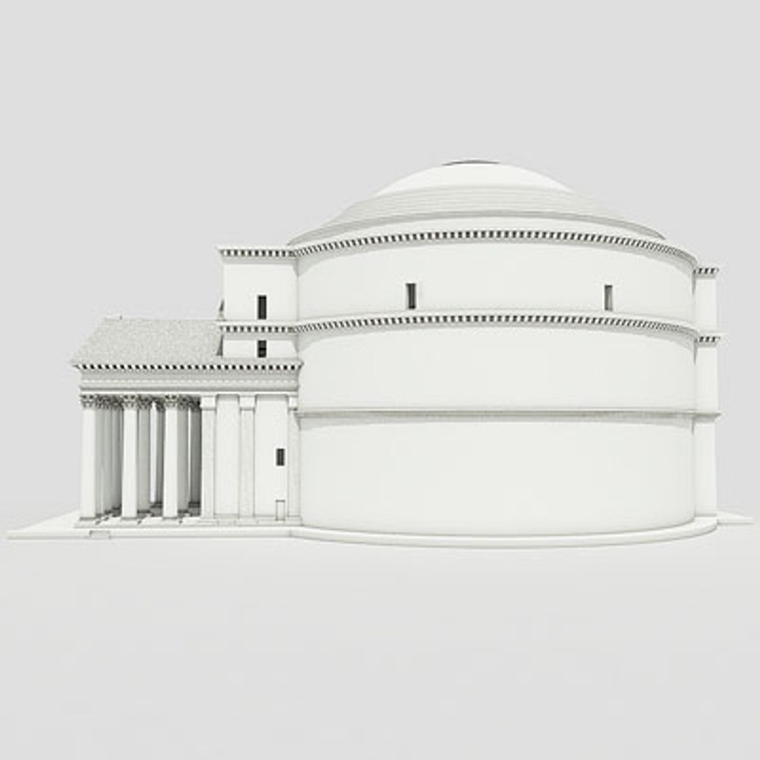 Pantheon Rome Famous 3d Model