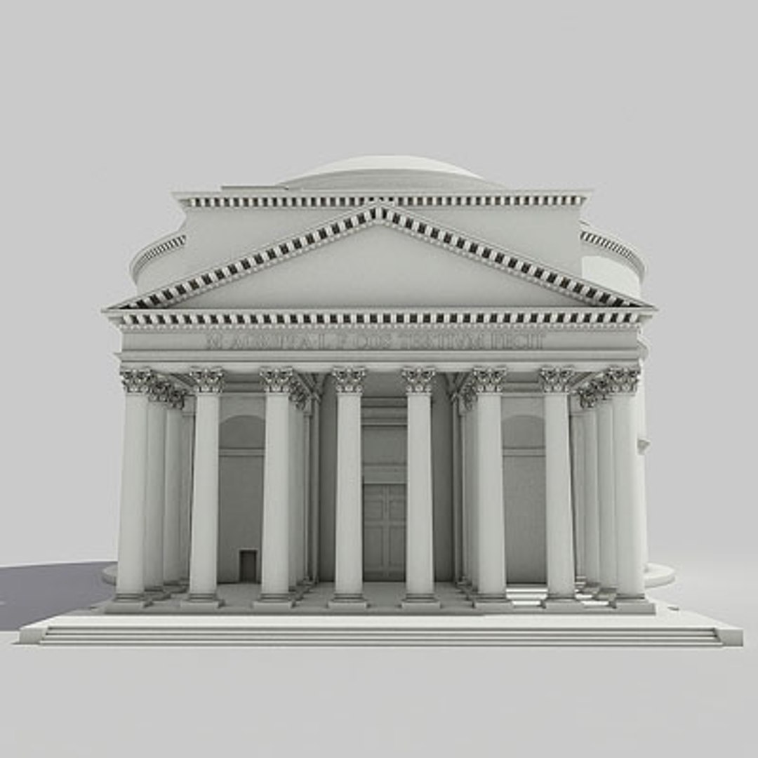Pantheon Rome Famous 3d Model