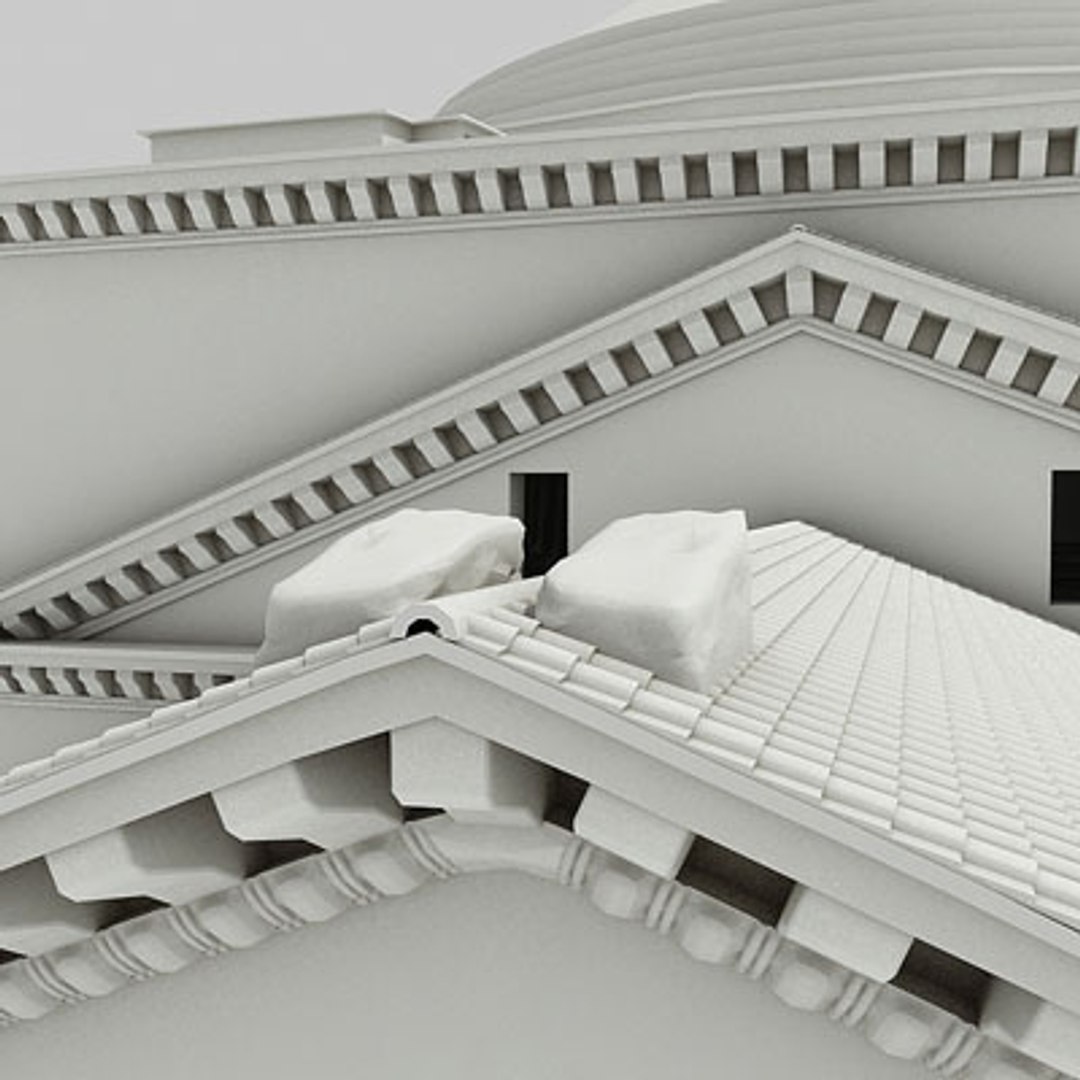 Pantheon Rome Famous 3d Model