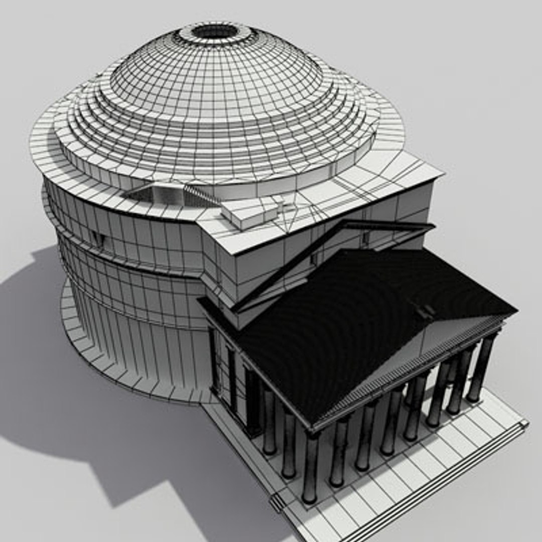Pantheon Rome Famous 3d Model