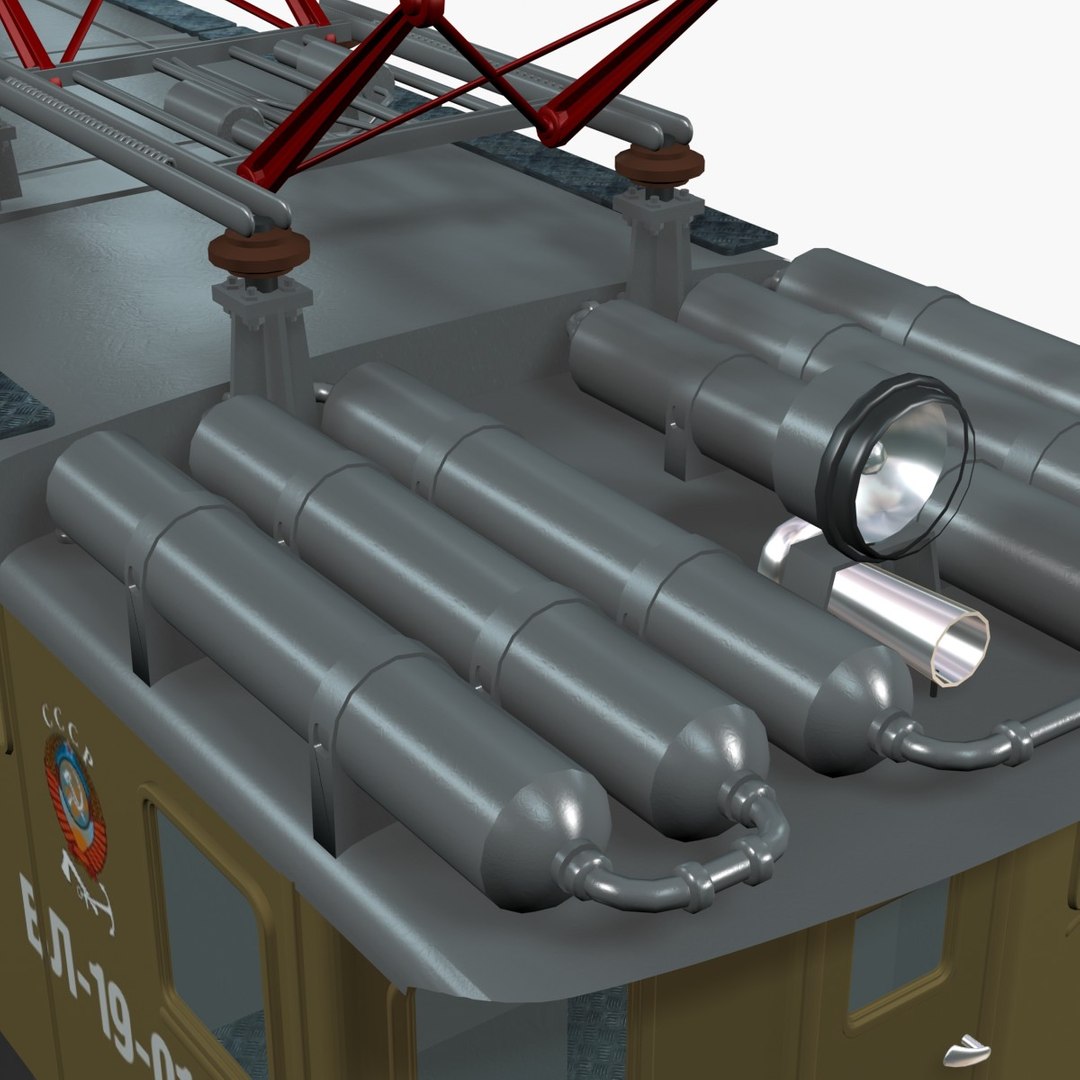 3d Model Electric Locomotive