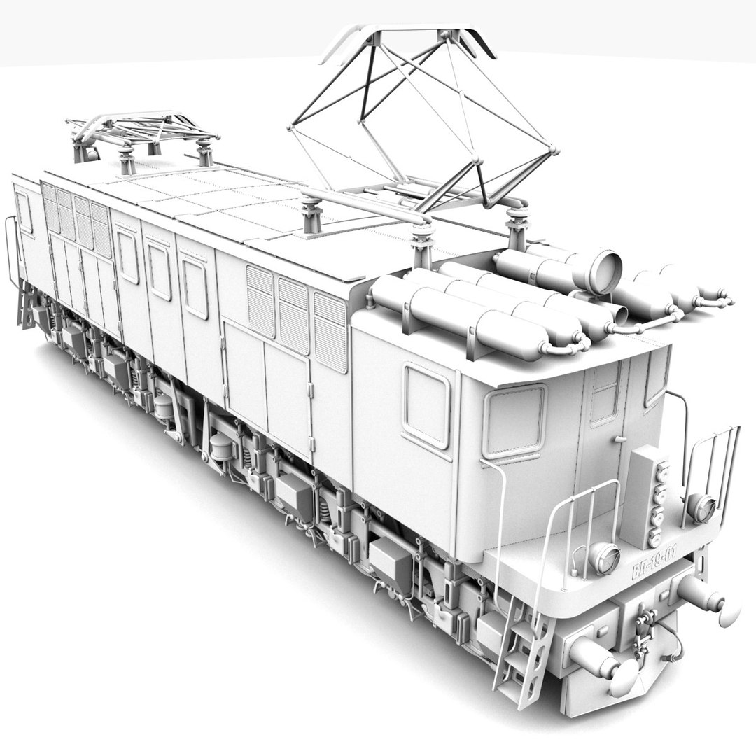 3d Model Electric Locomotive