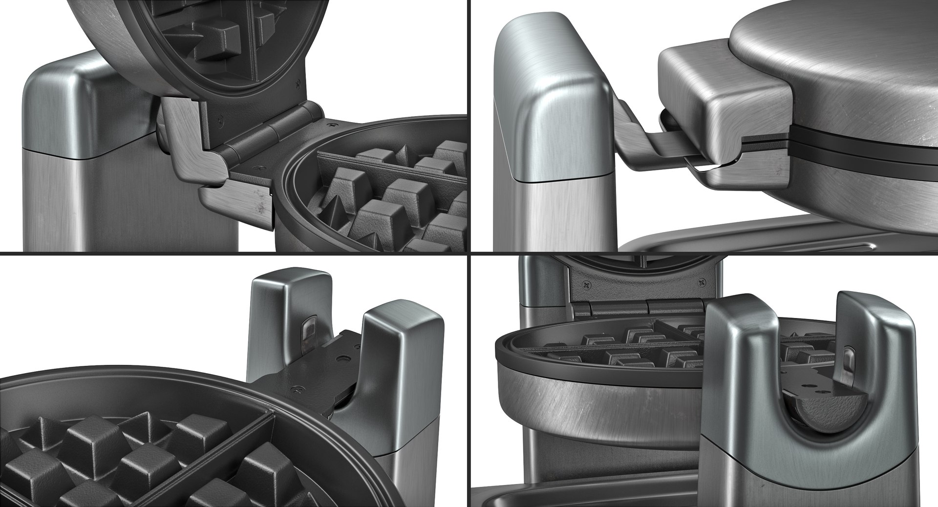 3D Model Commercial Waffle Baker Machine - TurboSquid 1159048