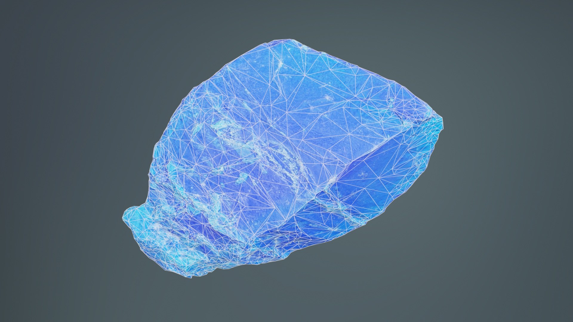3D Blue Salt Crystal 02 Remastered Model - TurboSquid 2362526
