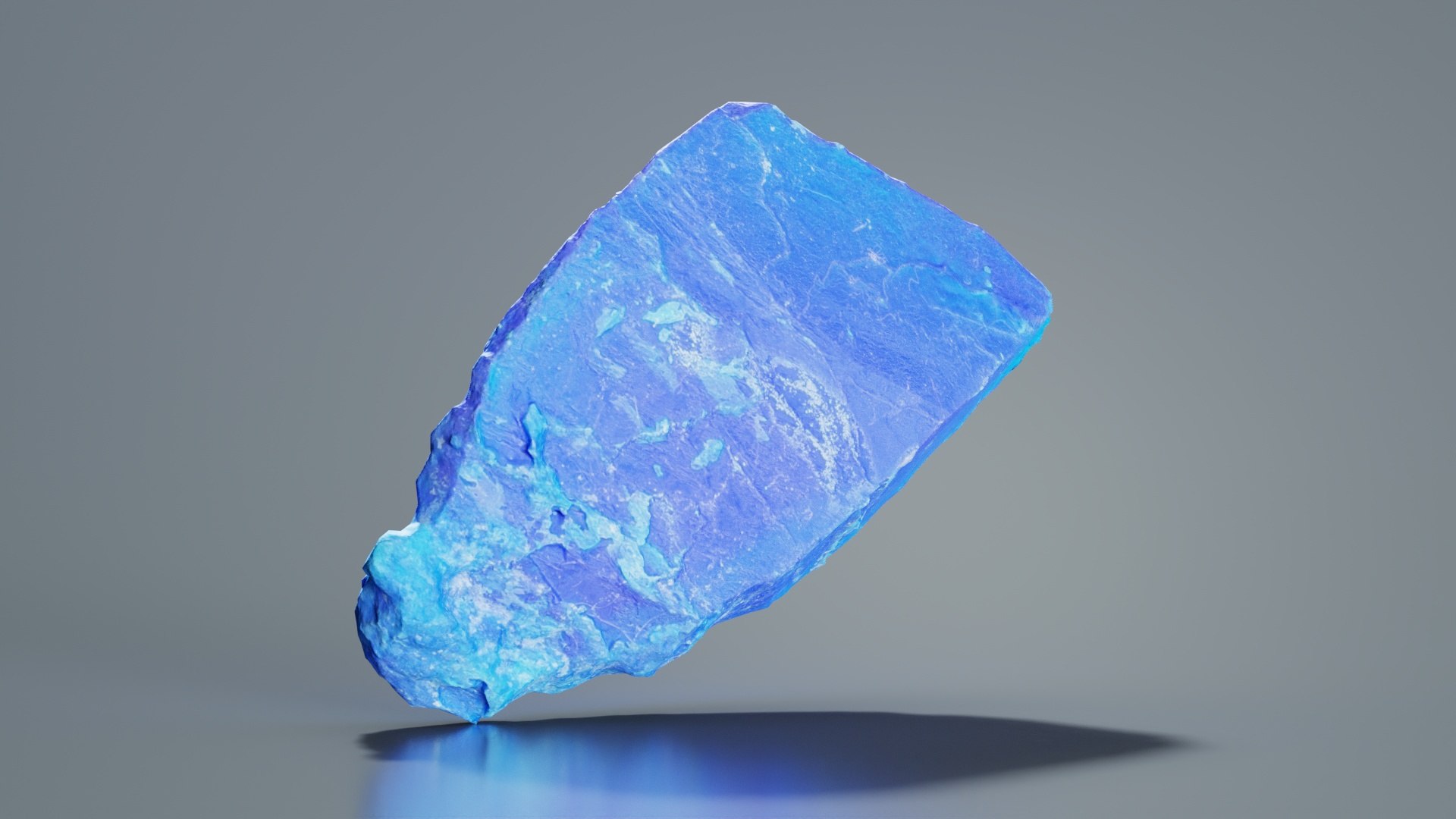 3D Blue Salt Crystal 02 Remastered Model - TurboSquid 2362526