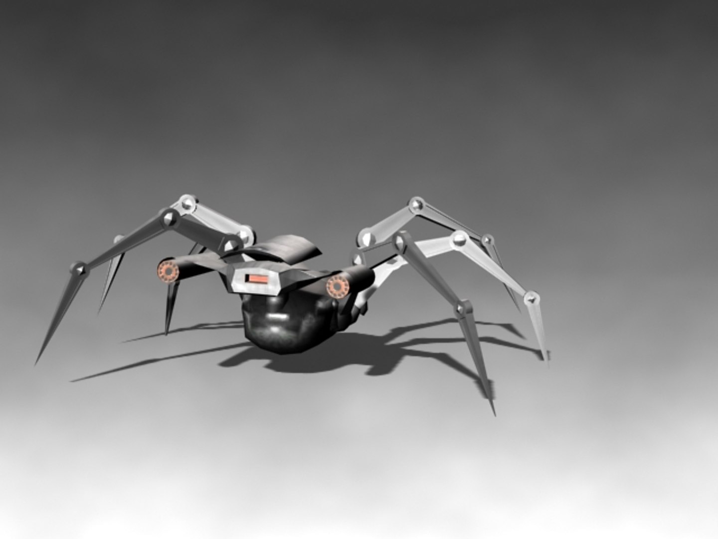 Armored Robot Spider 3d Model