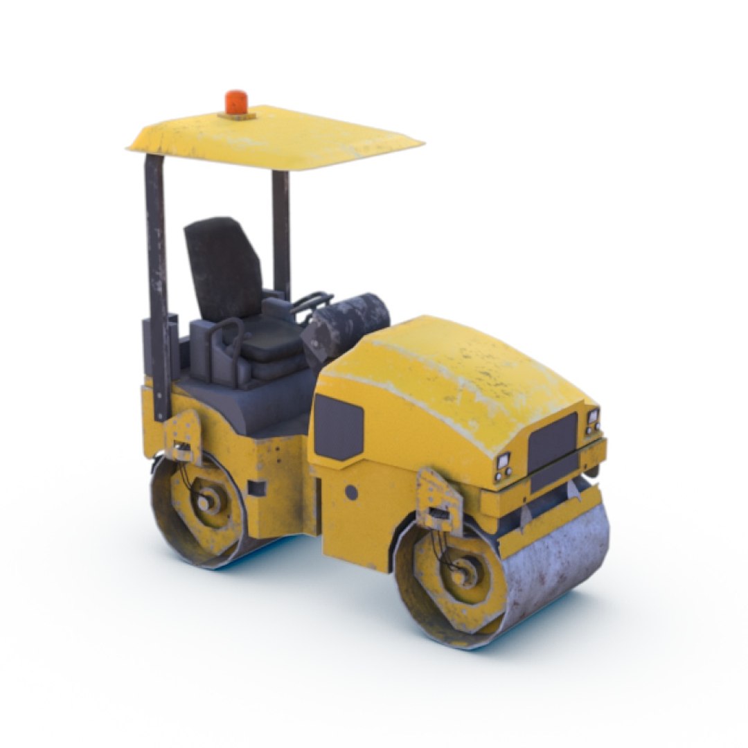 3D Vibratory Roller - TurboSquid 1202754