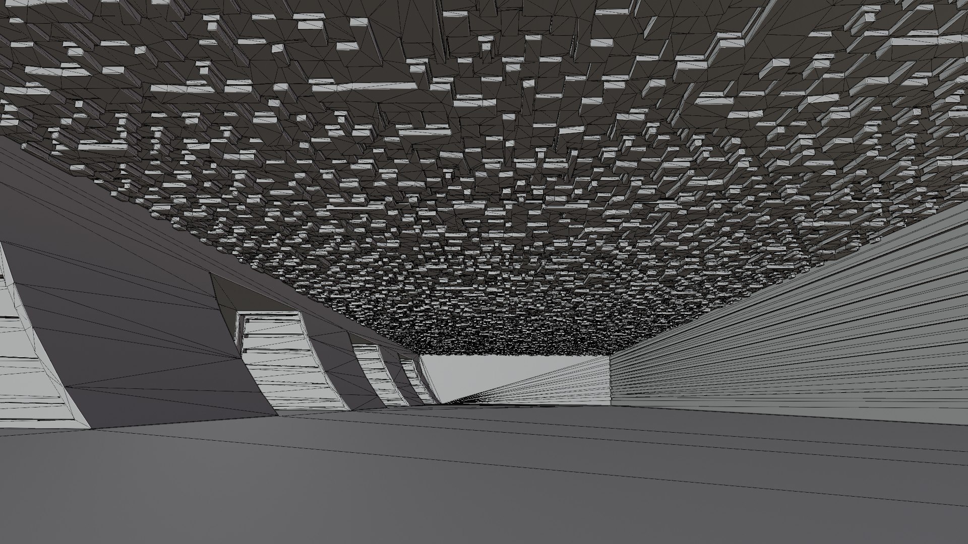 3D Concept Space Interior Empty Room 5 Model - TurboSquid 2103148