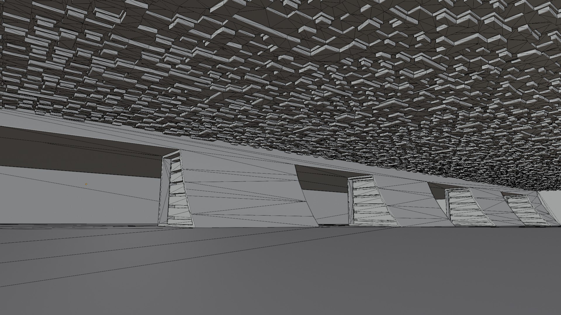 3D Concept Space Interior Empty Room 5 Model - TurboSquid 2103148