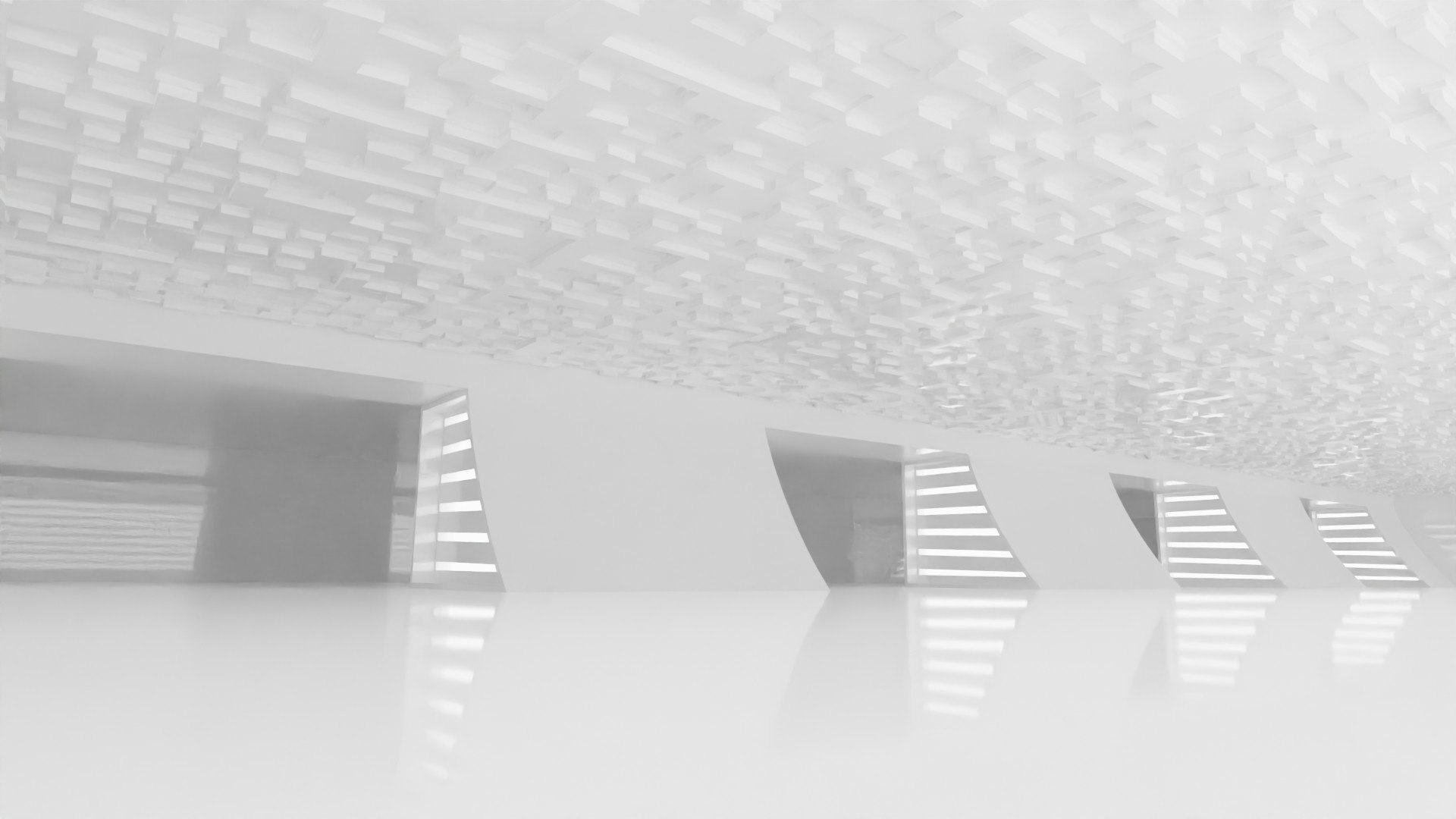 3D Concept Space Interior Empty Room 5 Model - TurboSquid 2103148