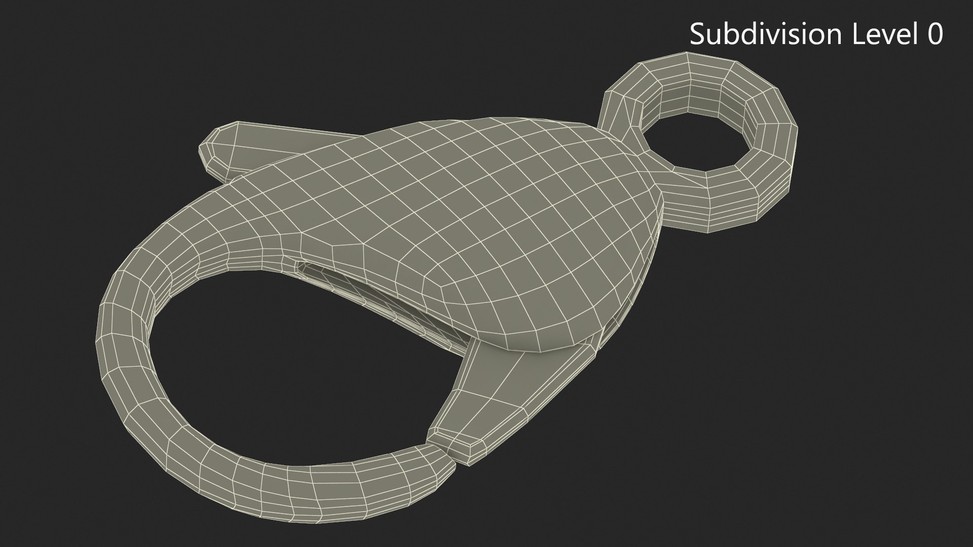 3D Model Lobster Claw Clasps Silver - TurboSquid 2415877