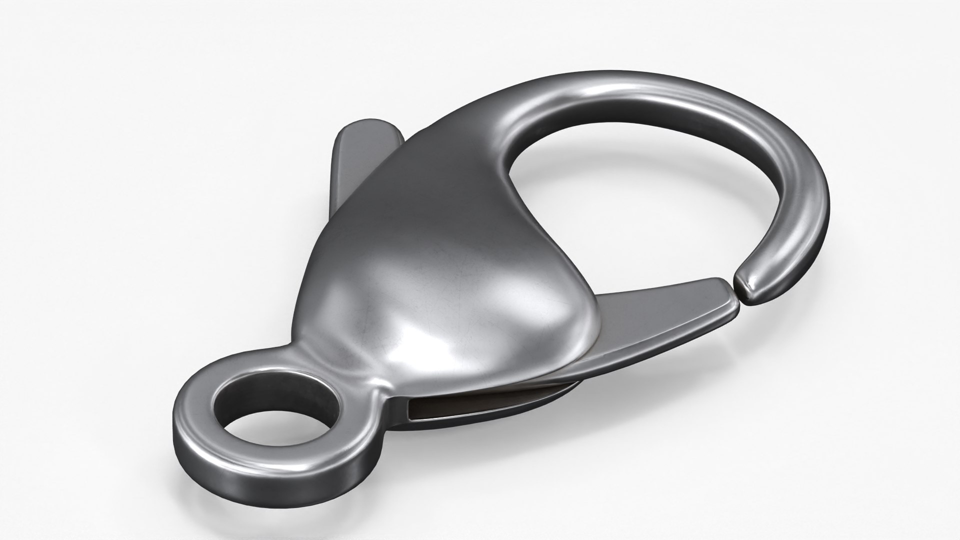 3D Model Lobster Claw Clasps Silver - TurboSquid 2415877