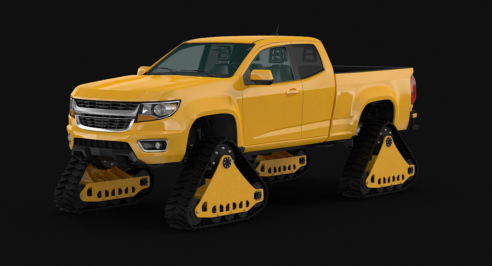 3d Tracked Pickup Model