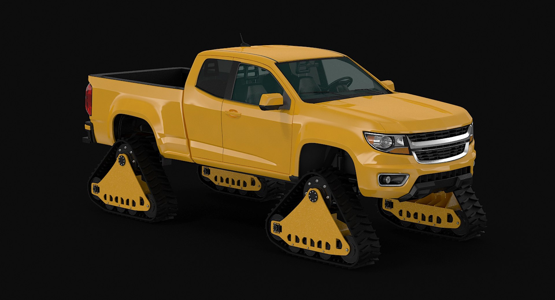 3d Tracked Pickup Model