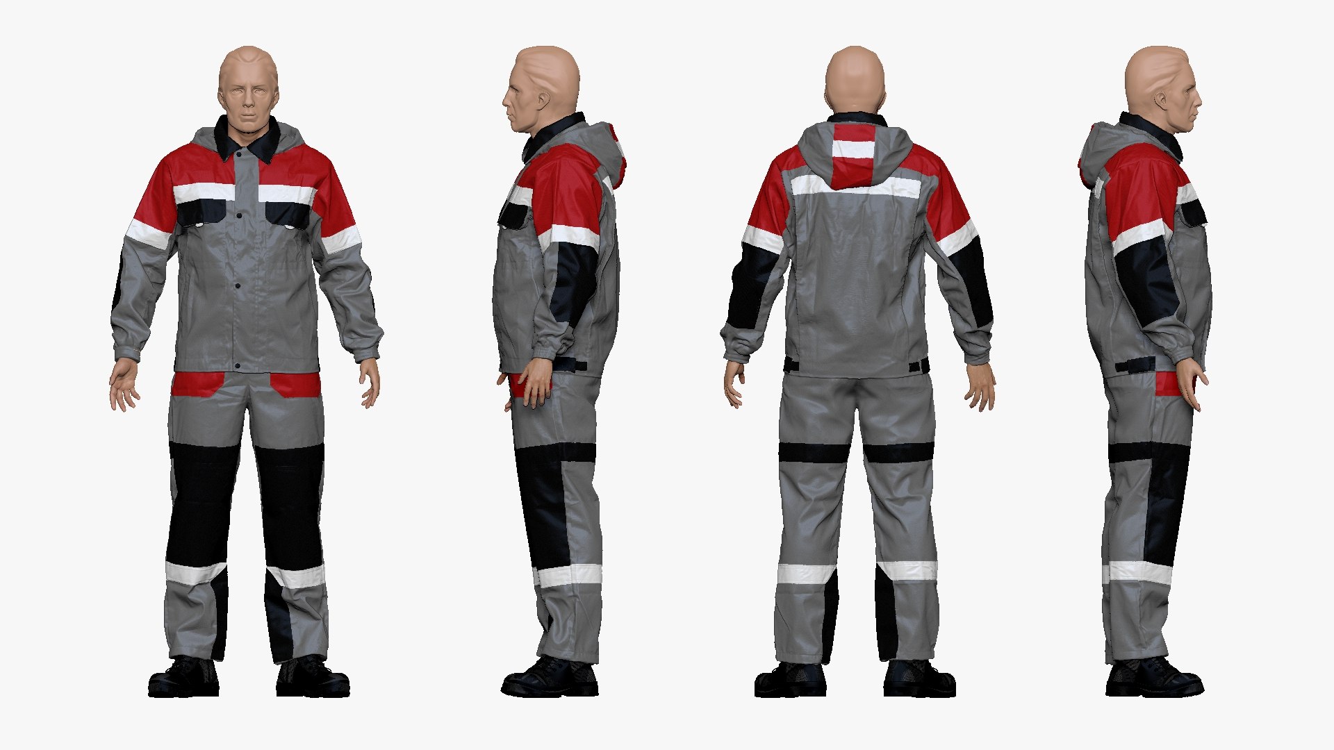 3D 001156 engineering suit light gray - TurboSquid 1734479