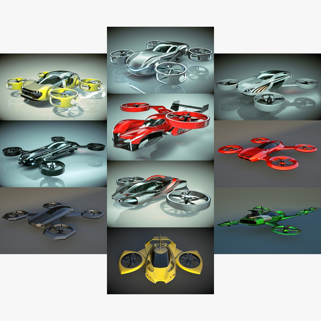 T 10 In 1 Cheap Cool Copter Car Collection 05 3D Model - TurboSquid 1976546