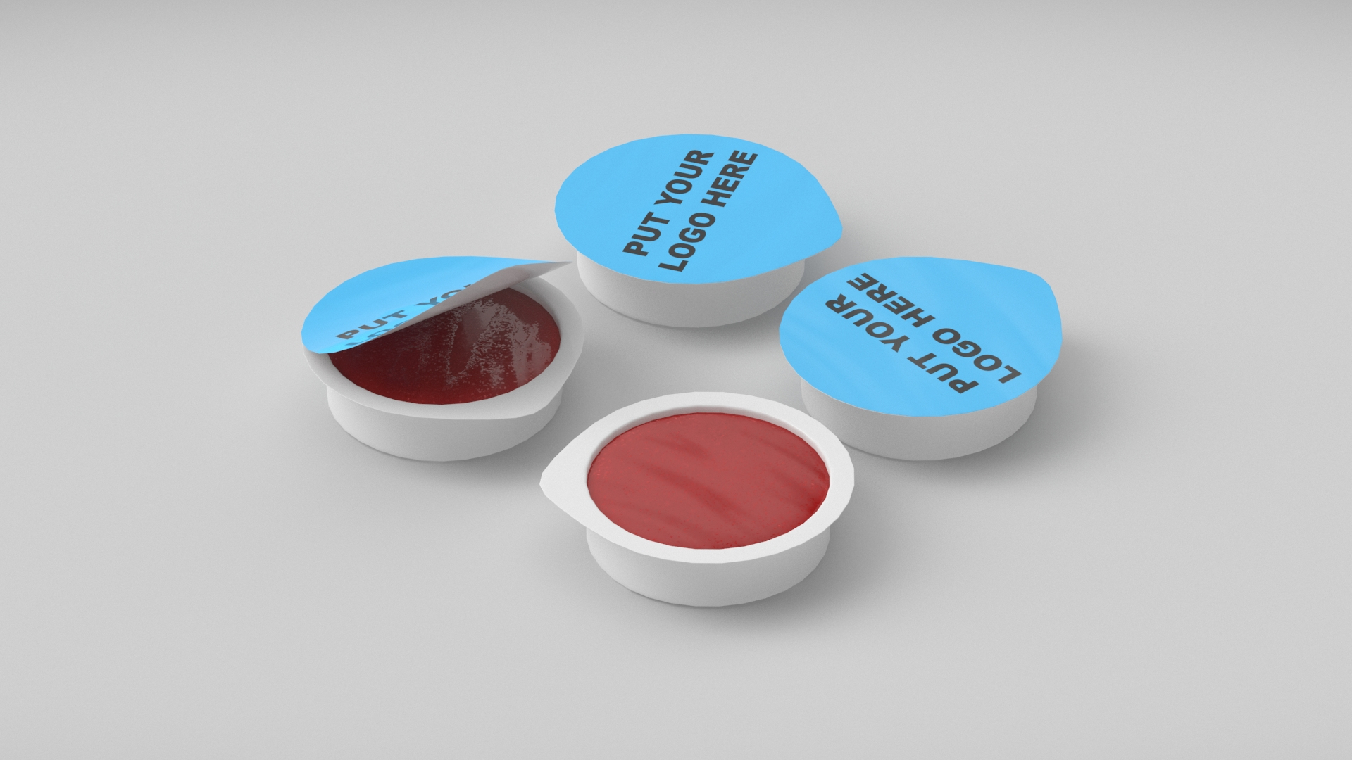 3D Jam Mini Portions Editable Model - TurboSquid 1663327