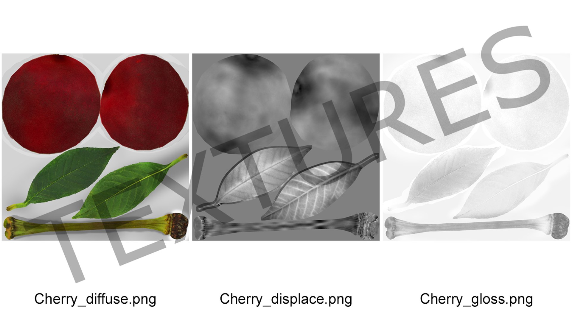 3D Cherry Realistic Model - TurboSquid 1202624