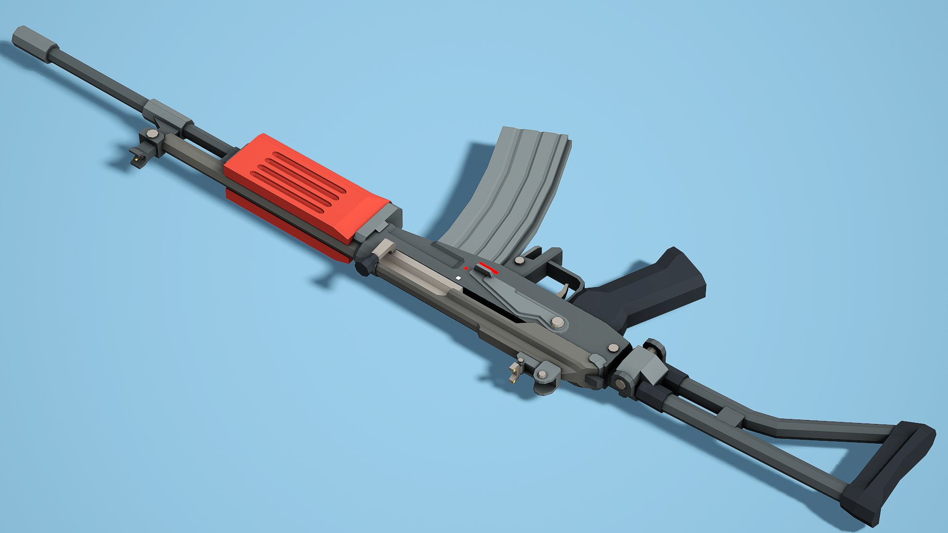 Stylized Galil ARM Rifle Low Poly Mobile Ready 3D Model - TurboSquid ...