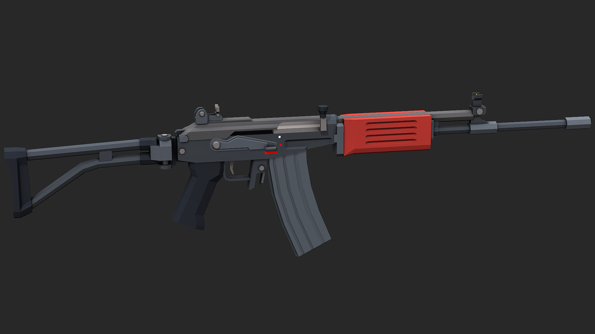 Stylized Galil ARM Rifle Low Poly Mobile Ready 3D Model - TurboSquid ...