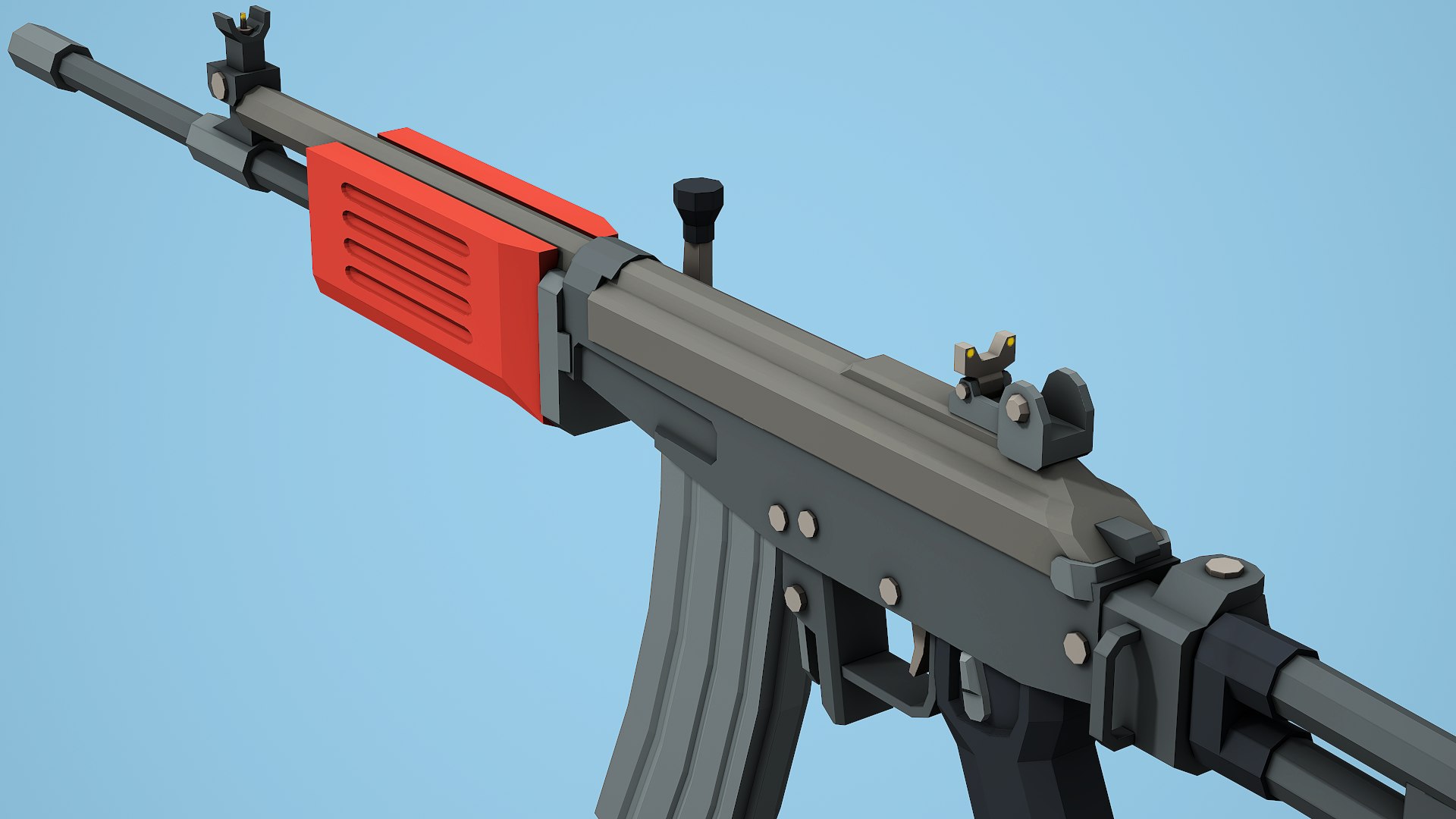 Stylized Galil ARM Rifle Low Poly Mobile Ready 3D Model - TurboSquid ...