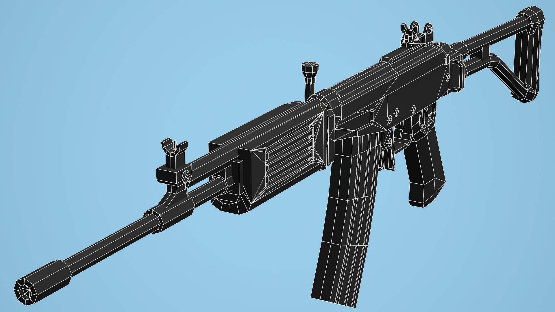 Stylized Galil ARM Rifle Low Poly Mobile Ready 3D Model - TurboSquid ...