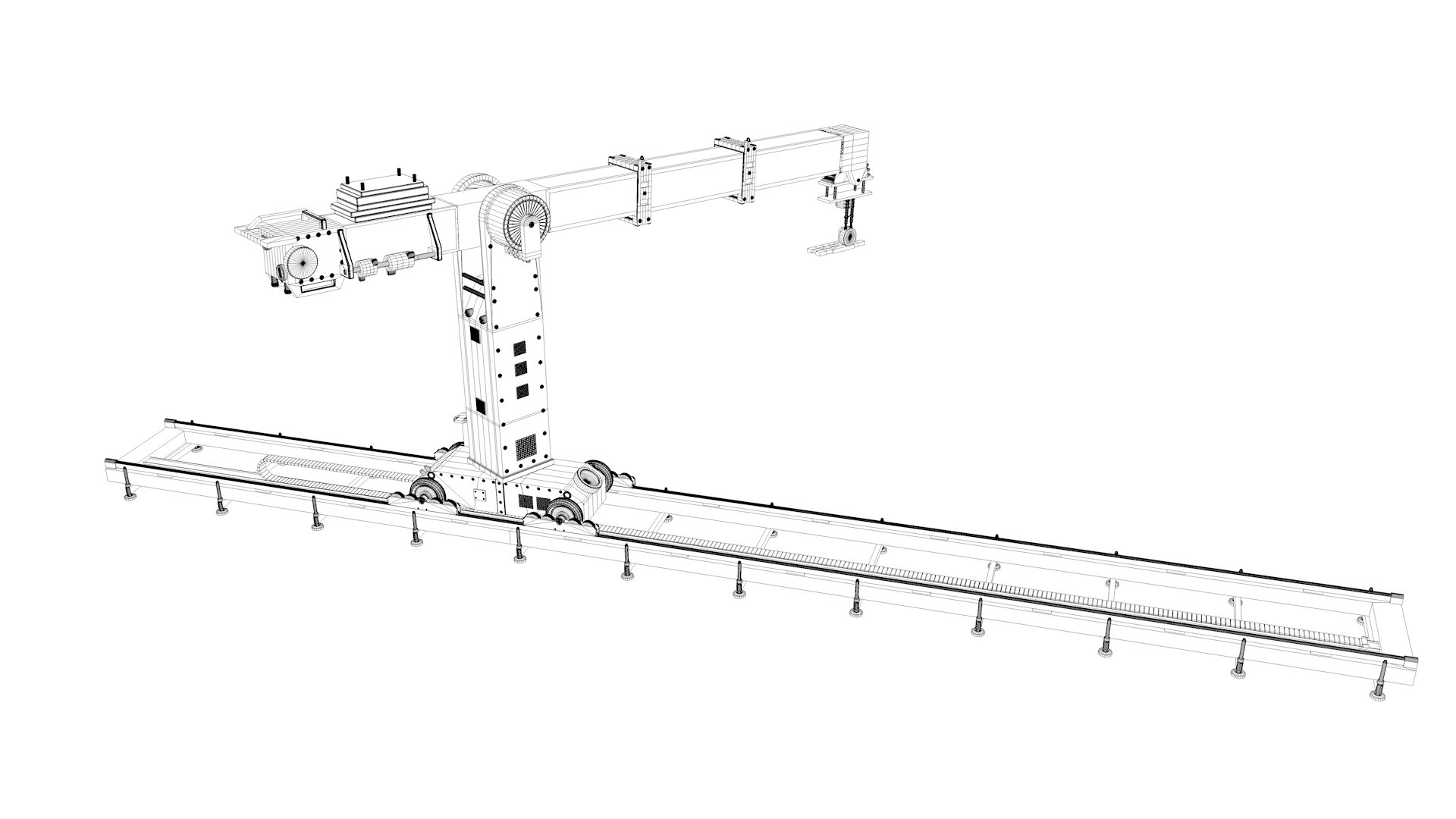 Technodolly Camera Crane 3D Model - TurboSquid 1728857